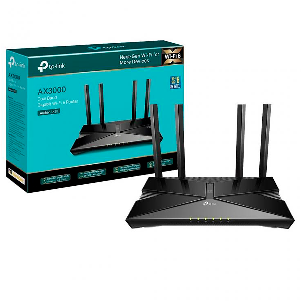 ROUTER TP-LINK AX3000 DUAL BAND ARCHER AX50 GIGABIT WI-FI 6